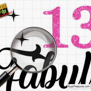 13 and Fabulous Svg, 13th Birthday Svg, Birthday Girl Svg, Teenager Svg ...