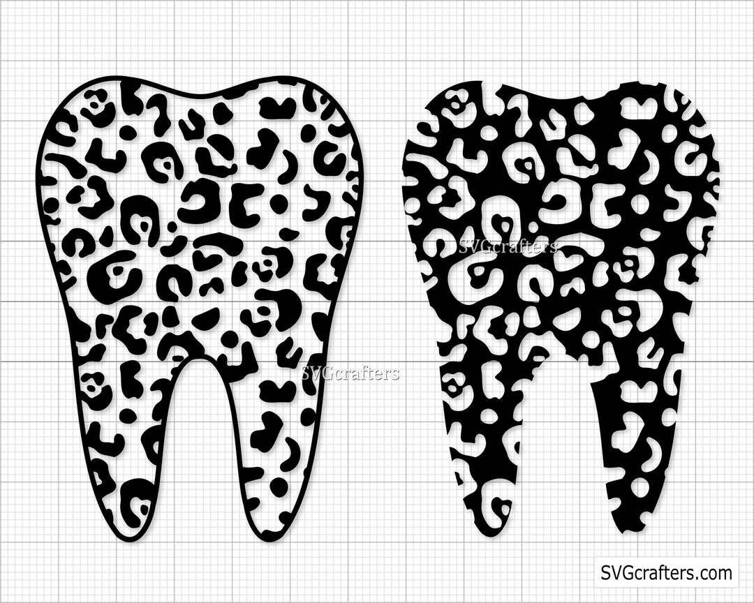 Tooth Svg, Dental Svg, Teeth Svg, Dentist Tooth Svg, Leopard Tooth Svg ...