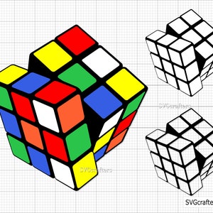 Rubiks Cube Svg Cube Svg Rubic Cube Svg Rubics Cube Vector - Etsy Canada
