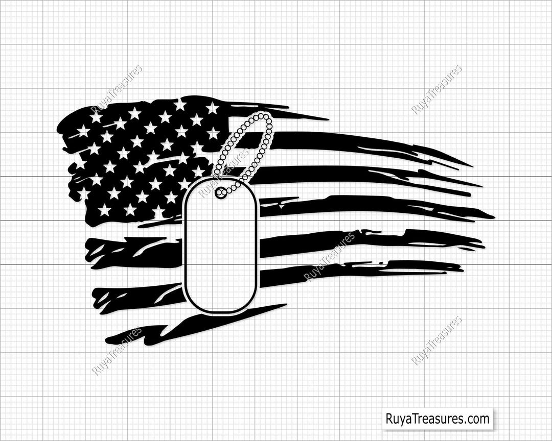 Dog Tag Svg, Military Dog Tag Svg, Soldier Tribute Svg, Patriotic Svg ...