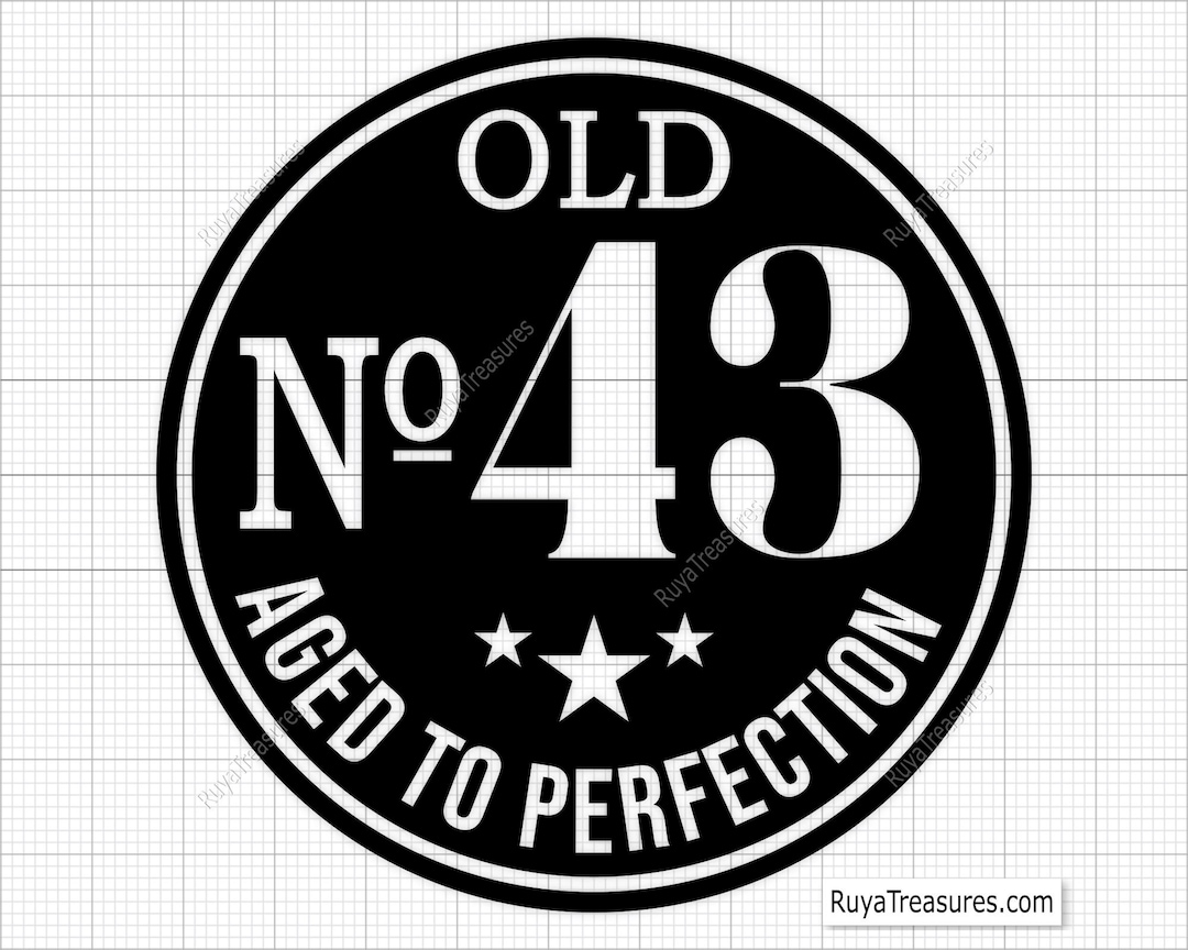 43rd Birthday Svg Png, 43rd Svg, Aged to Perfection Svg, 43 and ...