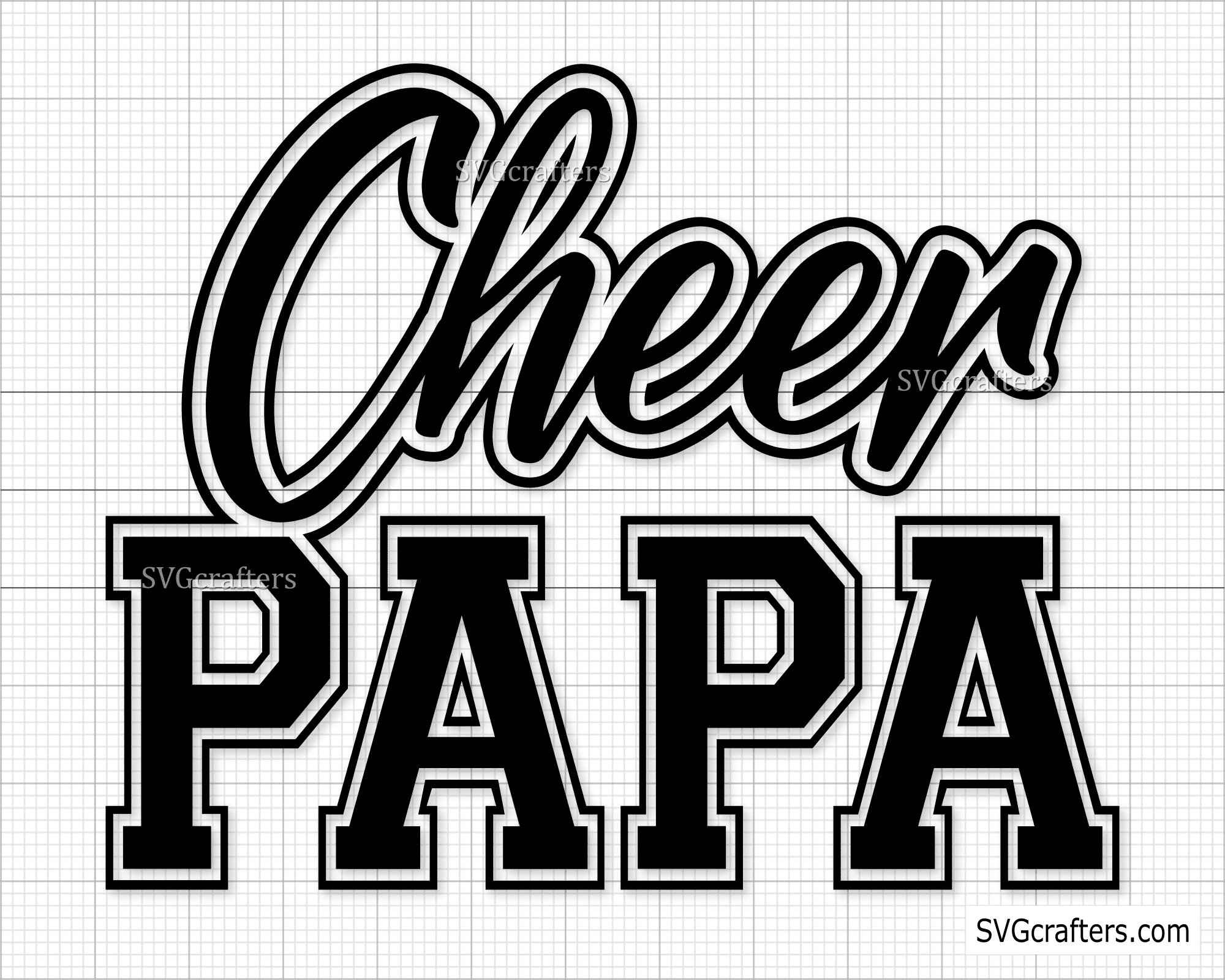 Cheer Papa Svg Cheer Coach Svg Cheerleader Svg Coach Svg - Etsy