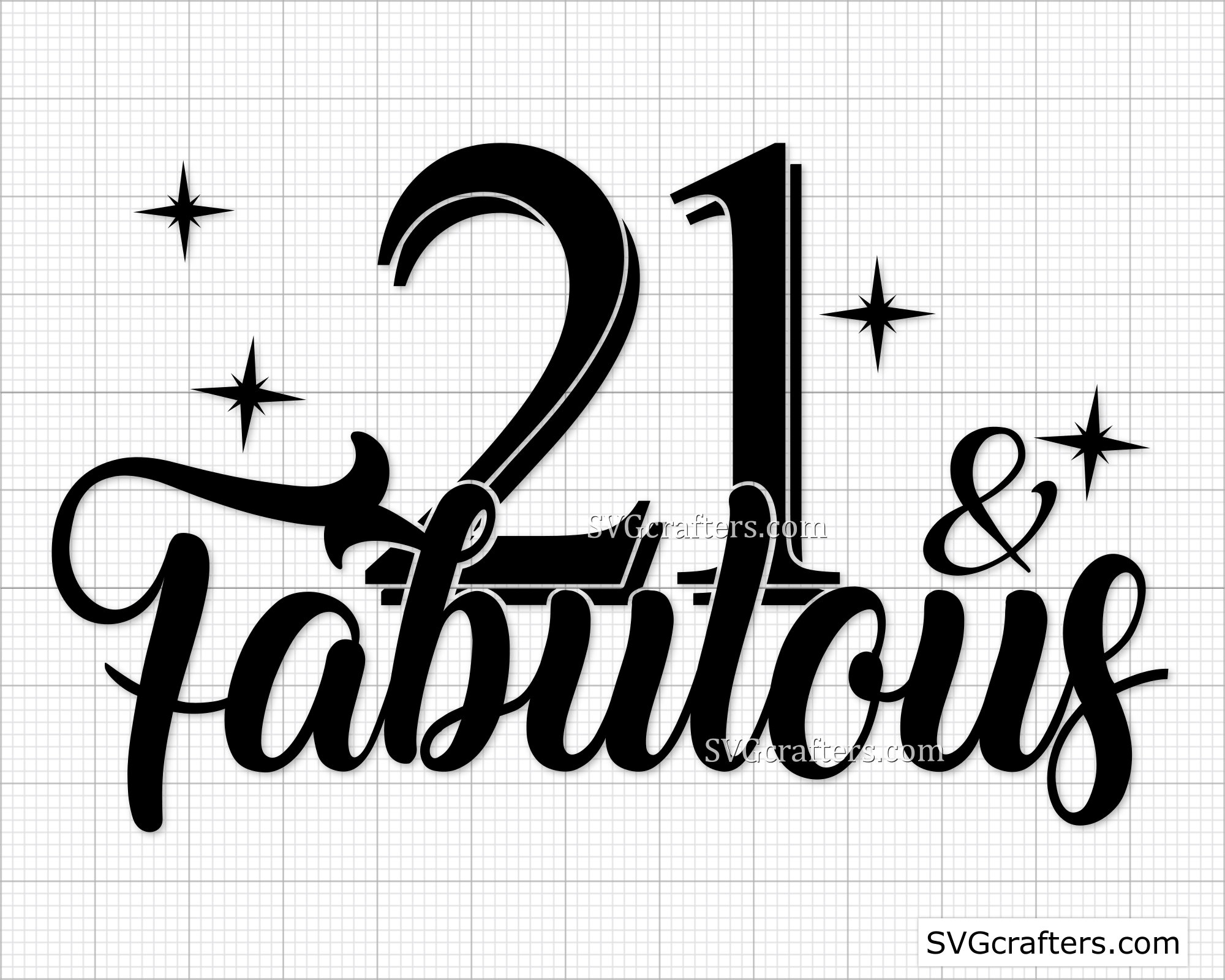 21st Birthday Svg 21 Birthday Svg 21st Svg 21 and Fabulous - Etsy