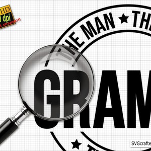 Grampy S the Man the Myth the Legend Svg, Grandpa Svg, Grandfather Svg ...