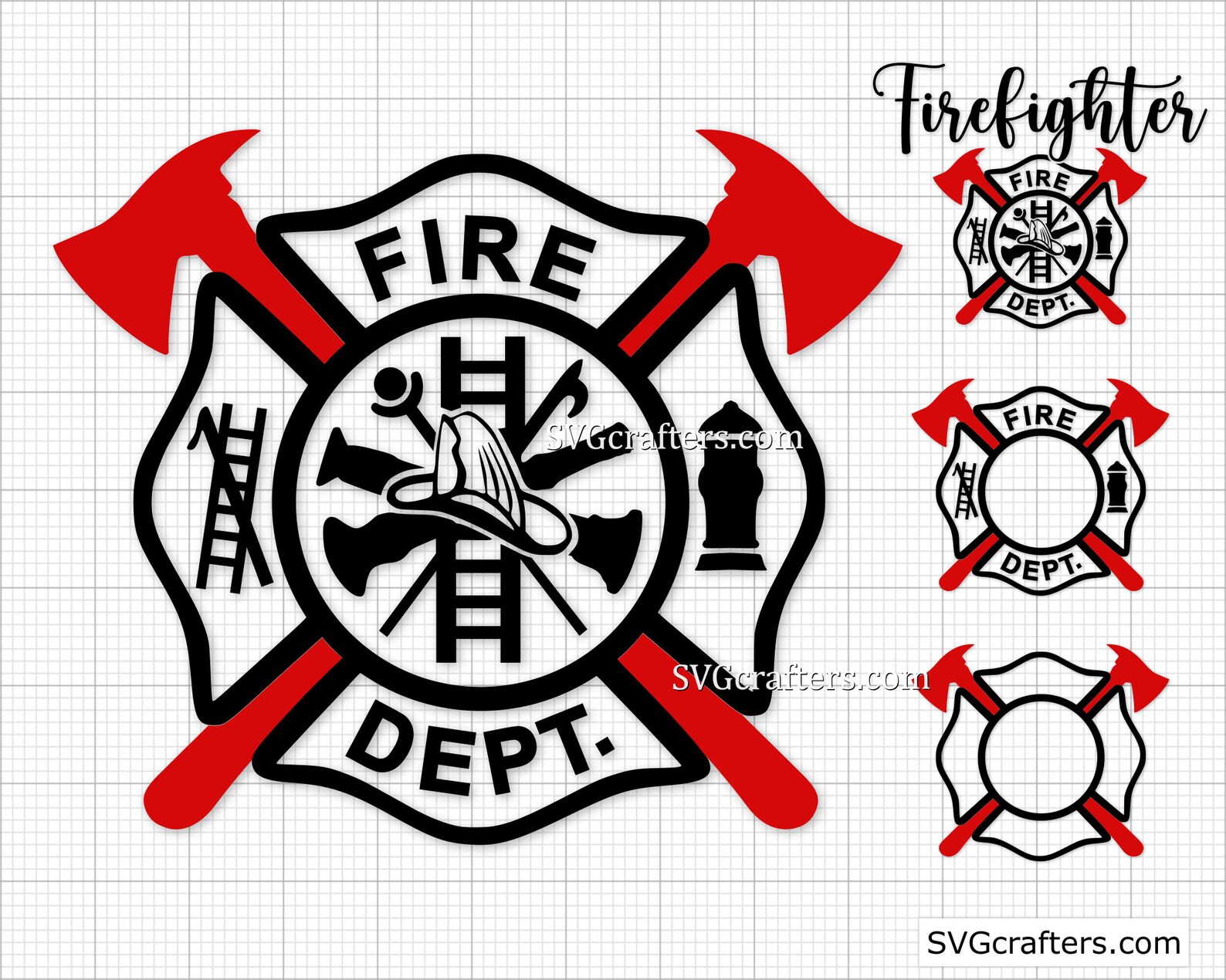 Firefighter Svg Fireman Svg Fire Dept Svg Fire Department | Etsy