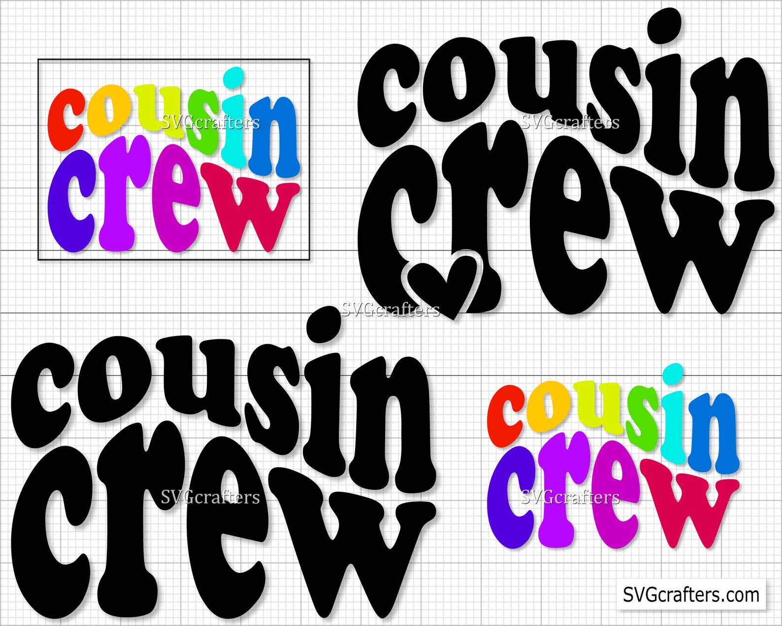 Bundle Cousin Crew Svg the Cousin Crew Svg Cousin Svg - Etsy