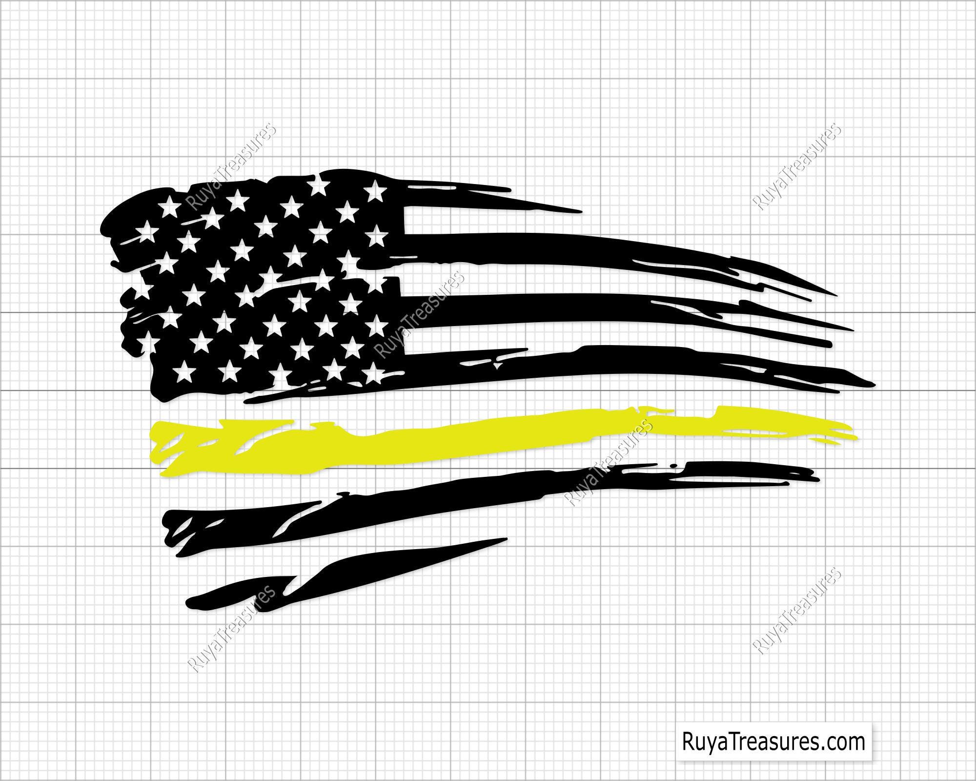 Thin Yellow Line Flag Svg, Dispatcher Svg, 911 Dispatcher Svg, Dispatch ...