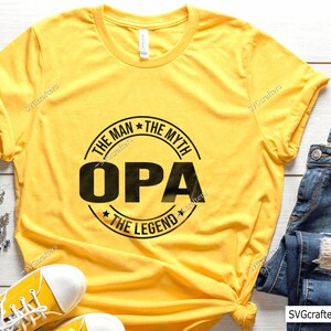 Grandpa OPA the Man the Myth the Legend Svg, Grandpa Svg, Grandfather ...