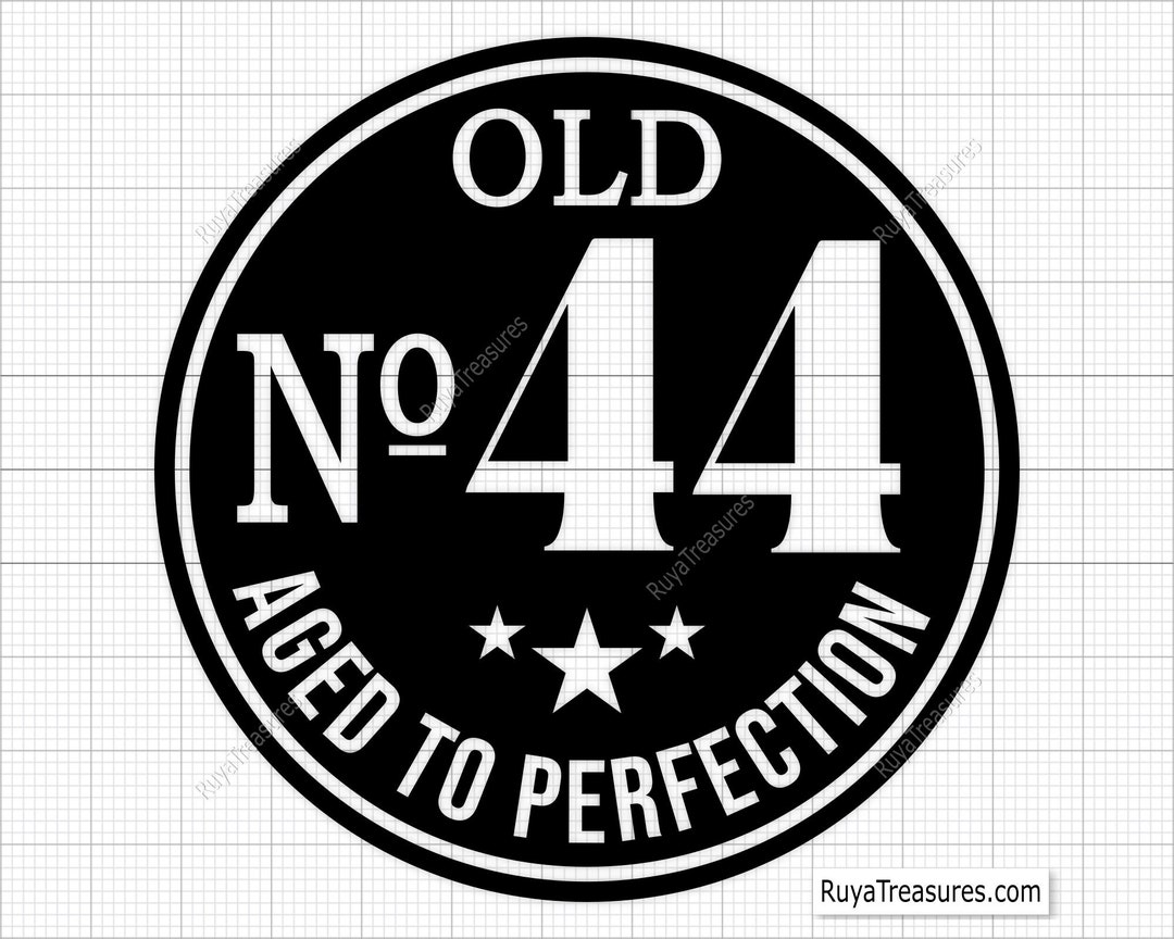 44th Birthday Svg Png, 44th Svg, Aged to Perfection Svg, 44 and ...