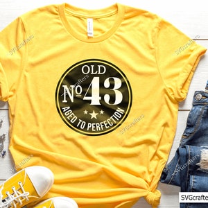 43rd Birthday Svg Png 43rd Svg Aged to Perfection Svg 43 - Etsy