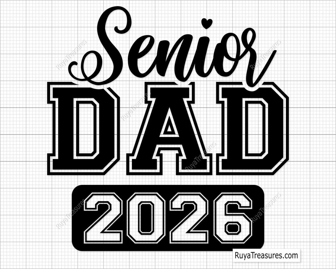 Senior Dad 2026 svg, Senior Mom 2026 svg, Fußball-Mamma-Svg, Klasse von ...