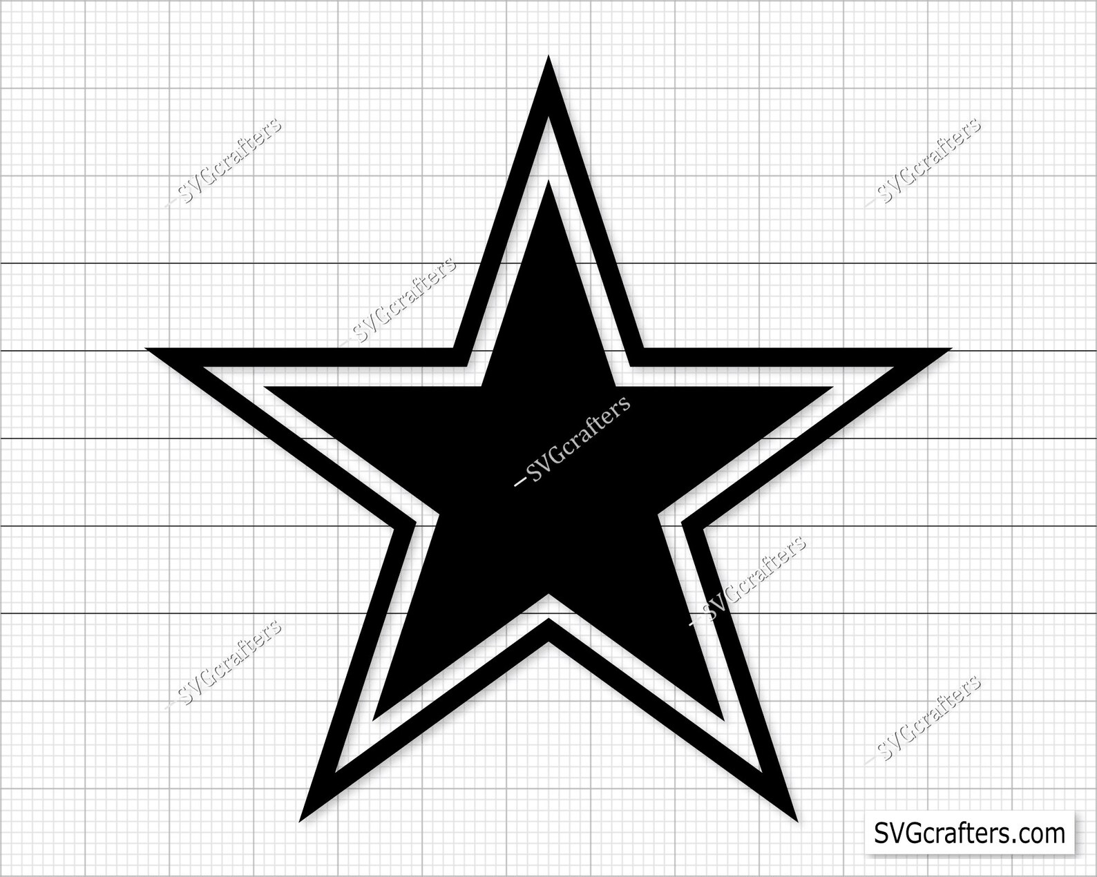 American Flag Star Vector Cut File SVG, USA Flag Cut File, American ...