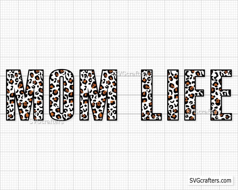 Leopard Mom Life Svg Leopard Print Svg Mom Leopard Png Mom - Etsy
