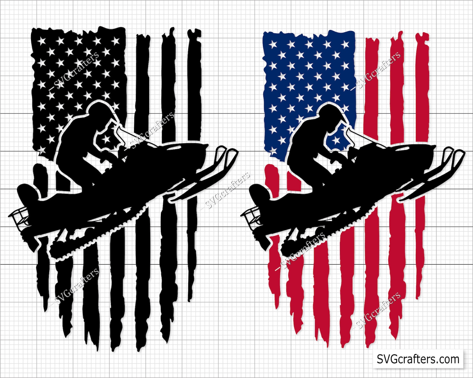 Snowmobile Man Flag SVG Snowmobile Svg Sledlife Svg Skiing - Etsy