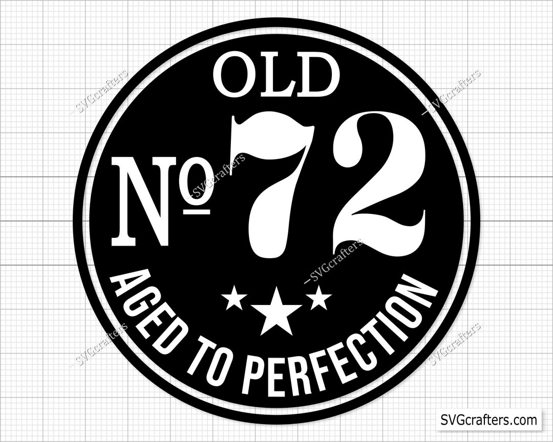 72nd Birthday Svg Png 72nd Svg Aged to Perfection Svg 72 - Etsy