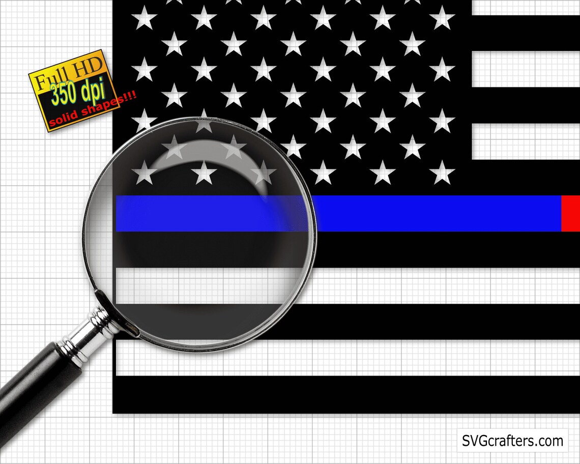 American Flag Thin Blue and Red Line Svg Thin Red Line Svg - Etsy