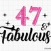 47th Birthday Svg Png, 47th Svg, Aged to Perfection Svg, 47 and ...