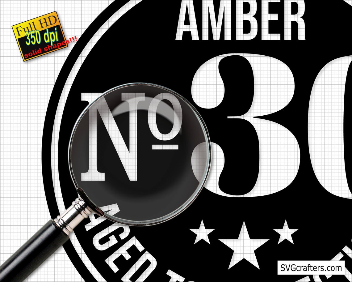 Custom 30th Birthday Svg 30th Svg Old Number 30 Svg 30th | Etsy