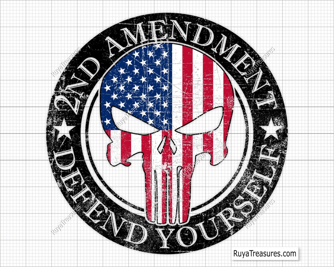 Defend the 2nd PNG, Punisher Skull Png, 2nd Amendment Png, Punisher Png ...