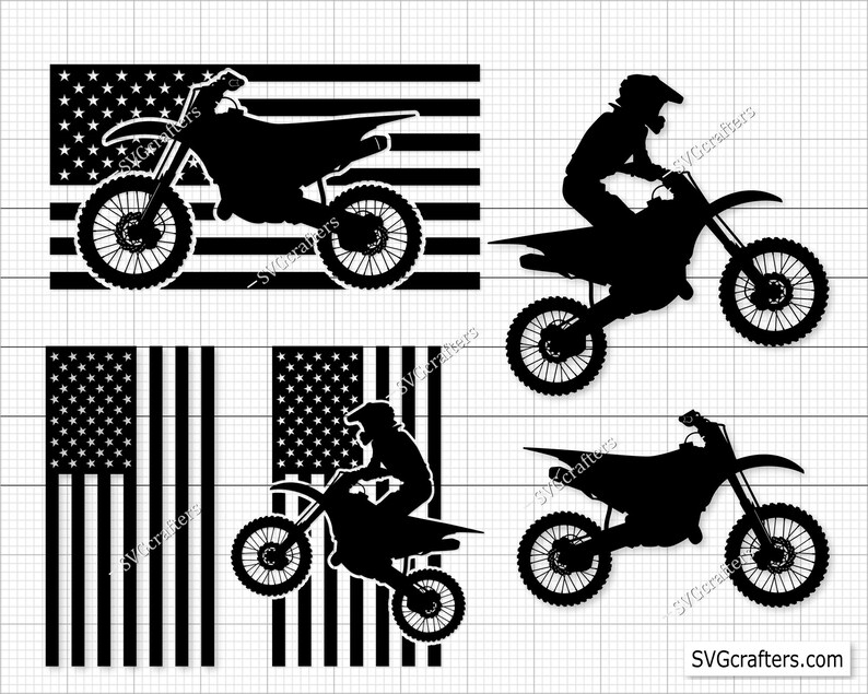 Motocross Svg Motorcycle Svg Dirt Bike Svg Racing Svg - Etsy