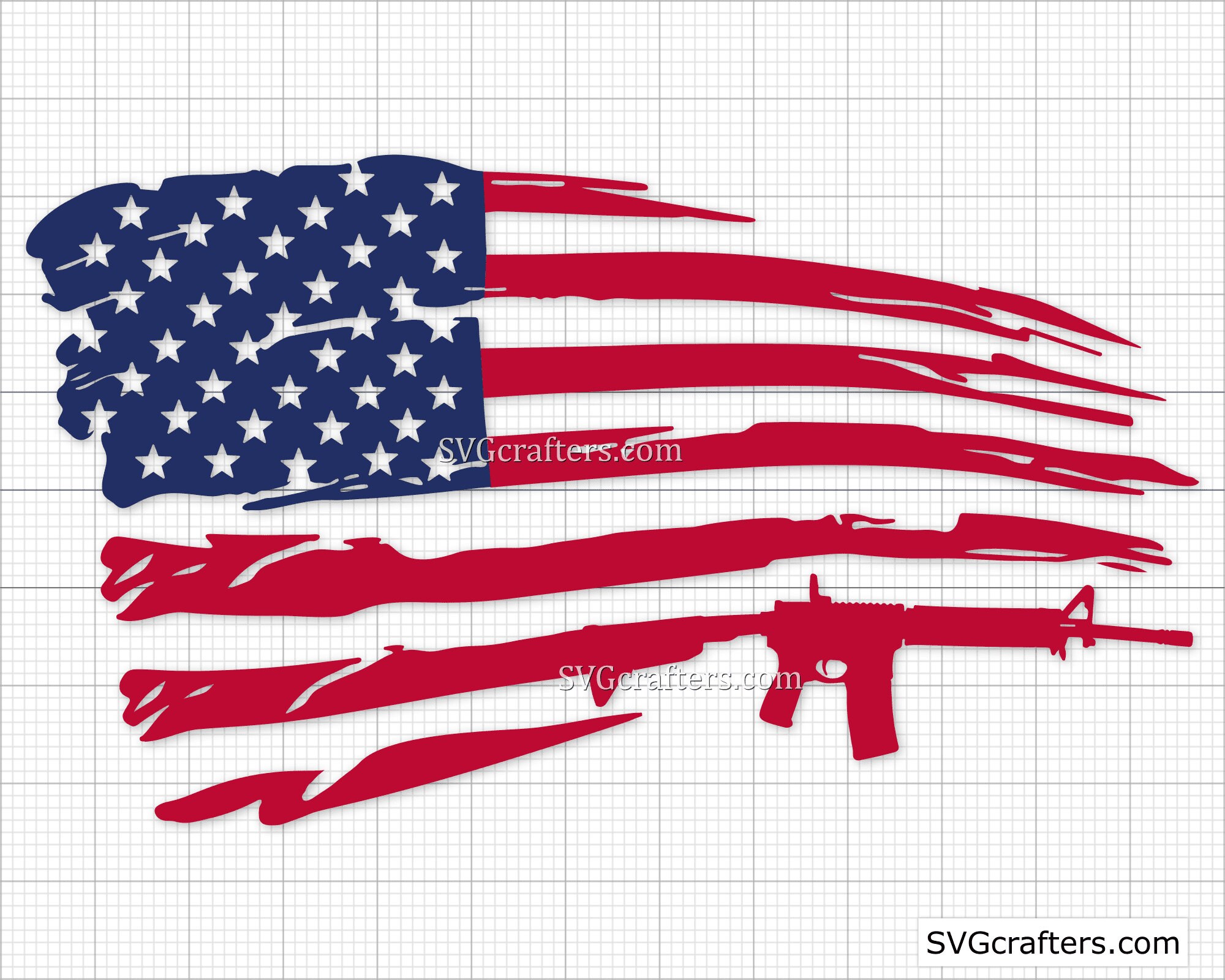 American Gun Flag Svg Rifle Flag Svg Gun Svg 2nd Amendment - Etsy Hong Kong