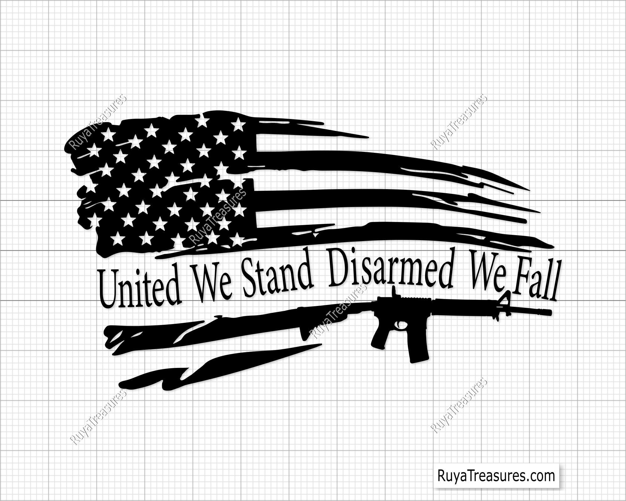 American Gun Flag Svg, Rifle Flag Svg, Guns Svg, 2nd Amendment Svg ...