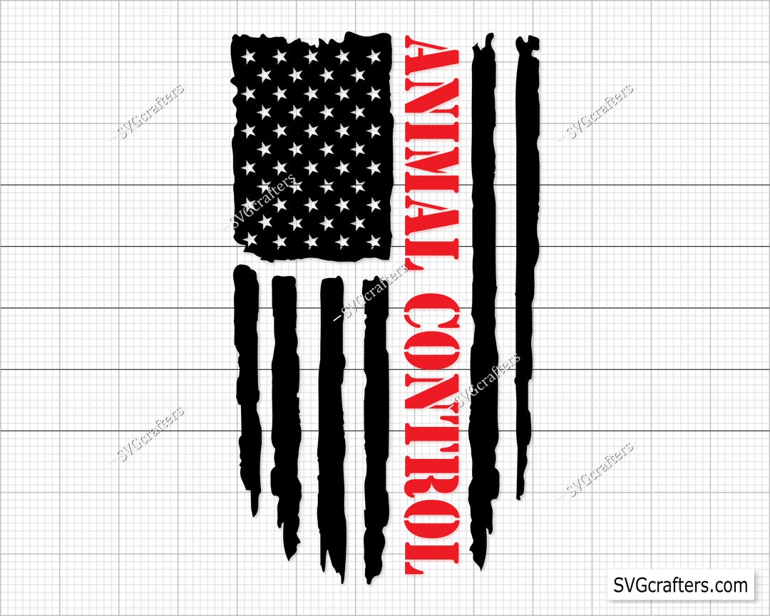 Animal Control Flag Svg Png American Flag Svg Animal Lover - Etsy