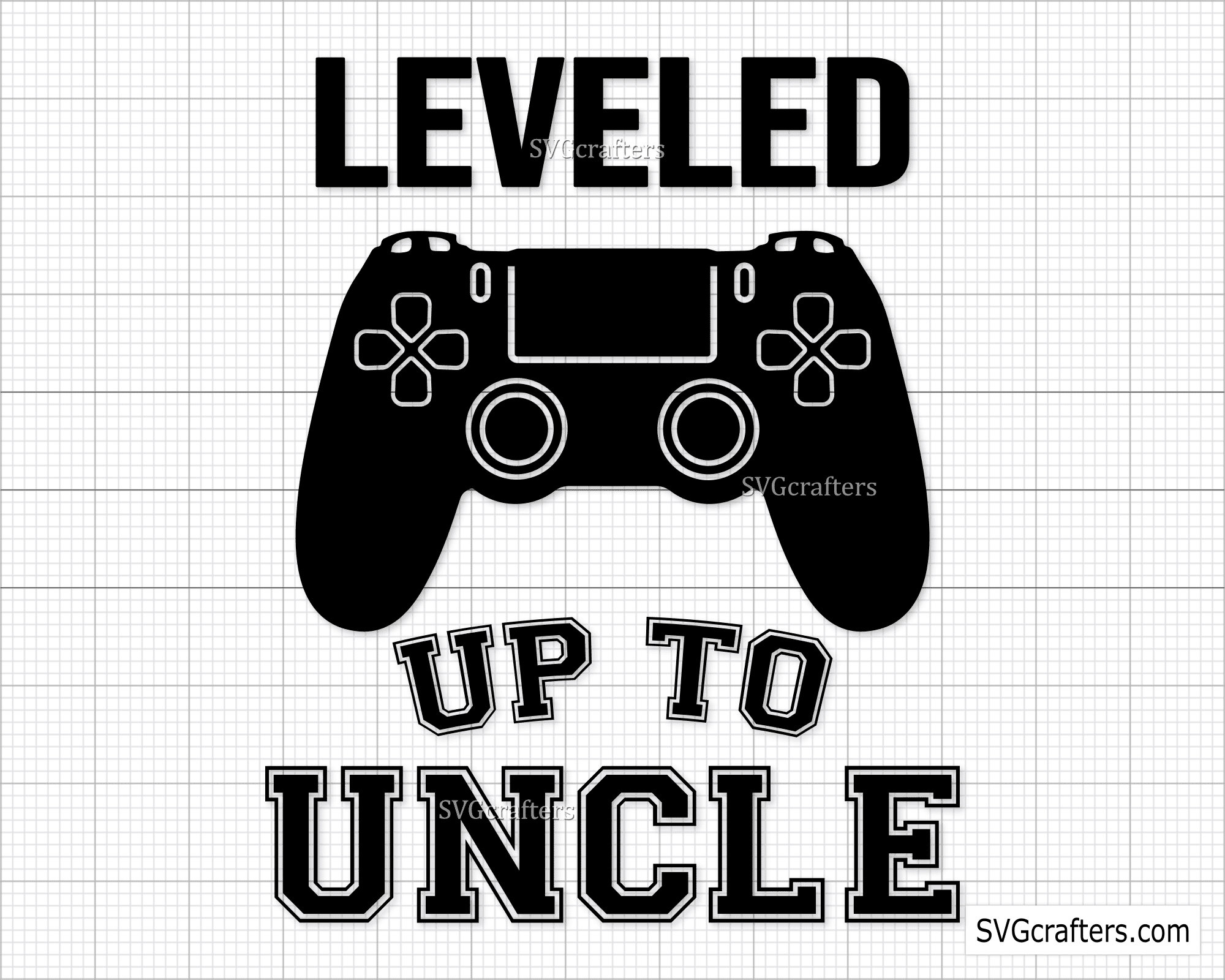 Leveled up to Uncle svg Uncle quote svg for cricut Uncle cut file New ...