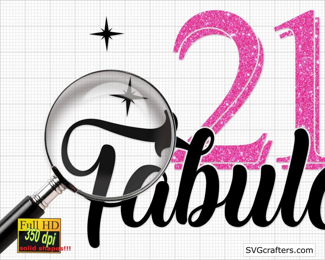 21st Birthday Svg 21 Birthday Svg 21st Svg 21 and Fabulous - Etsy