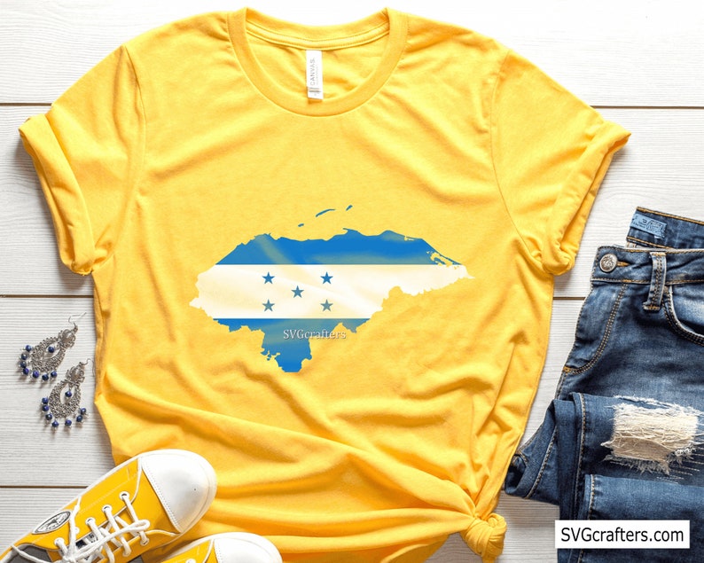 Honduras Flag Map Svg Png Honduras Flag Svg Honduras Flag - Etsy
