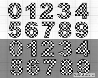 Racing Numbers Svg - Etsy