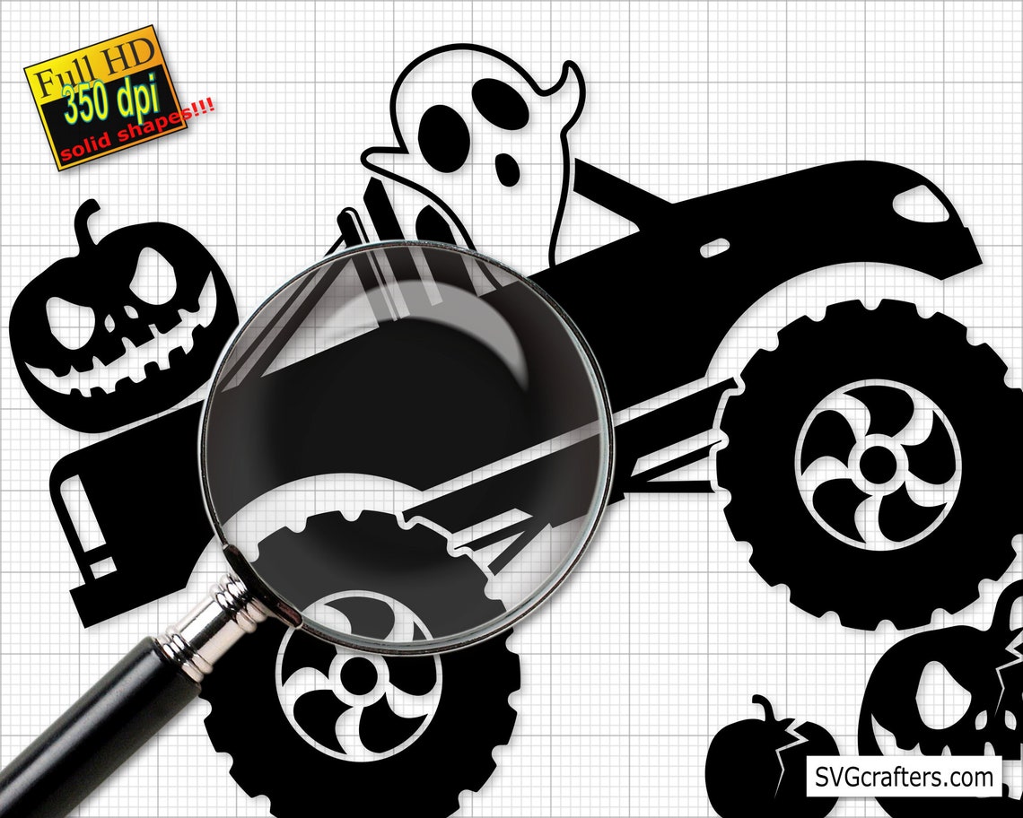 Halloween Truck Svg, Kids Halloween Svg, Spooky Svg, Ghost Svg, Fall ...