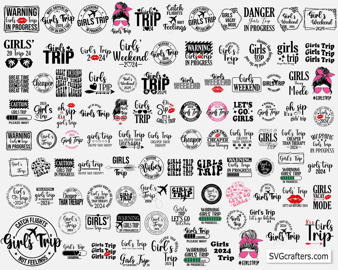 Girls Weekend Svg, Girls Trip Svg Bundle, Vacation Svg, Girls Trip Svg ...