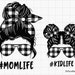 Messy Bun Bow Bundle SVG, PNG, Messy Bun Sunglasses and Bow, Polka Dot ...