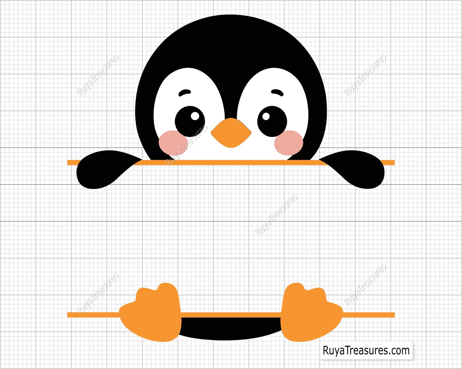 Cute Penguin Svg, Penguin Clip Art, Layered Penguin Svg, Penguin ...