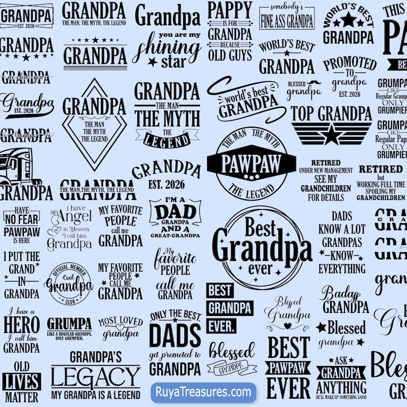 Grandpa Clipart - Etsy