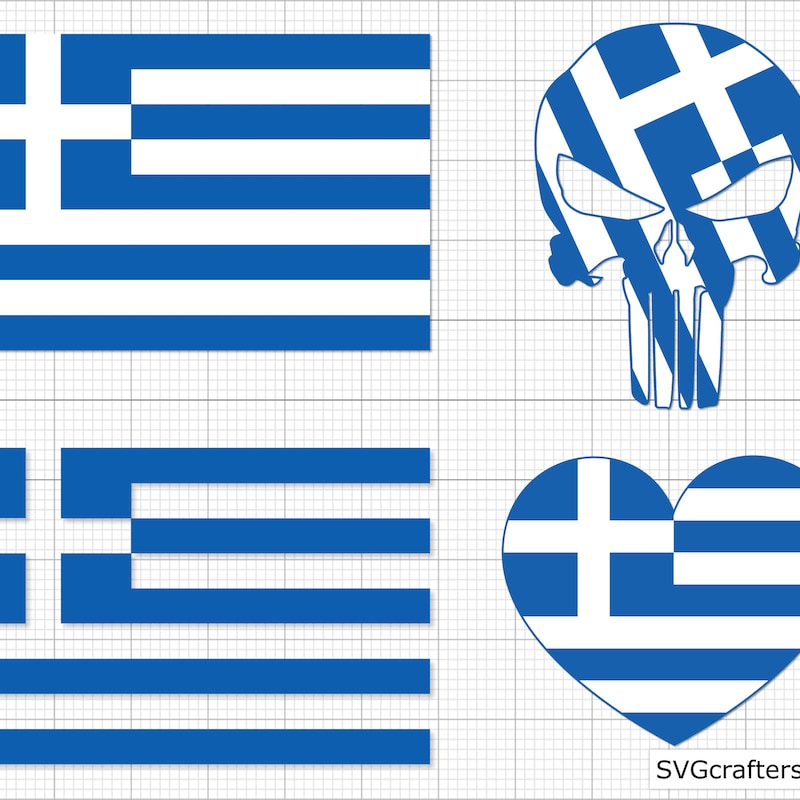 Greek Flag Cricut - Etsy