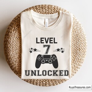 Level 7 Unlocked Svg, 7th Birthday Svg, My 7th Birthday Svg, Seventh ...
