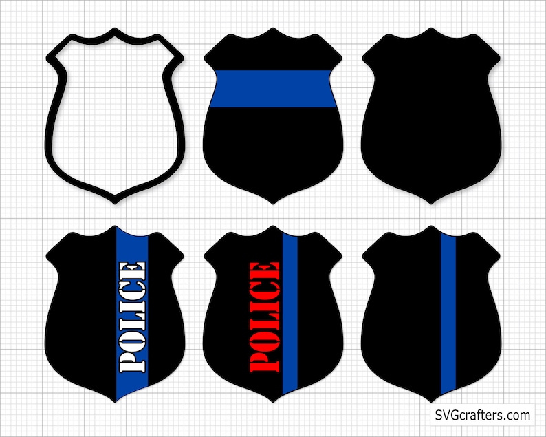 Police Badge Svg Png Police Svg Back the Blue Svg Thin Blue - Etsy