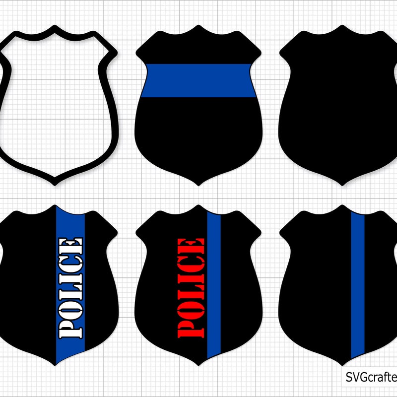 Police Badge Svg - Etsy