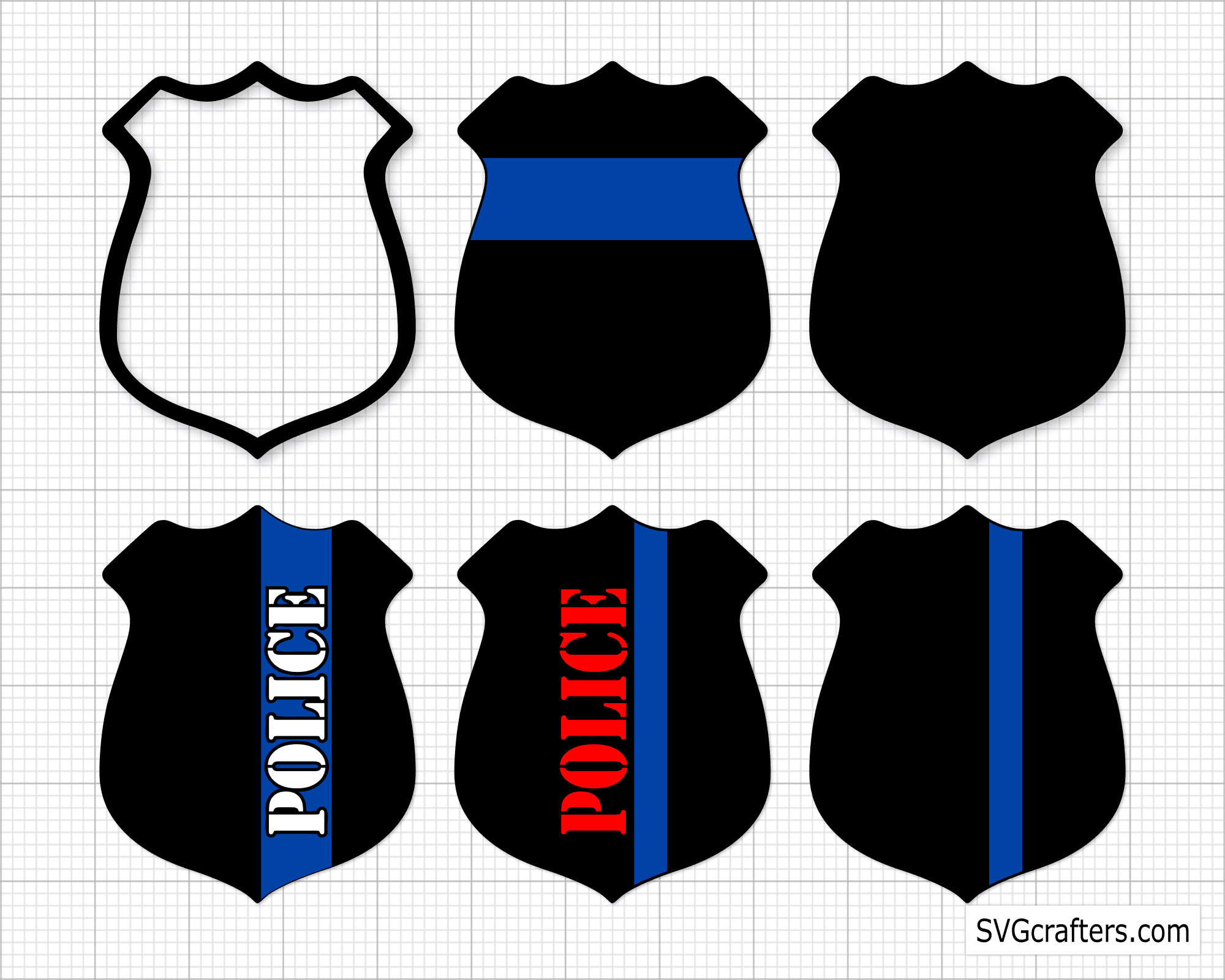 Police Badge Svg Png Police Svg Back the Blue Svg Thin Blue - Etsy