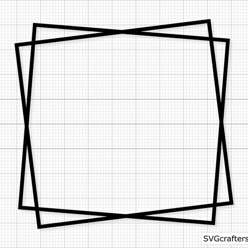 Paper, Party & Kids Embellishments square frame svg for monogram simple ...
