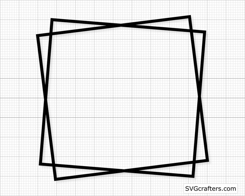 Square Frame Svg Square Frame Png Square Monogram Frame Svg - Etsy