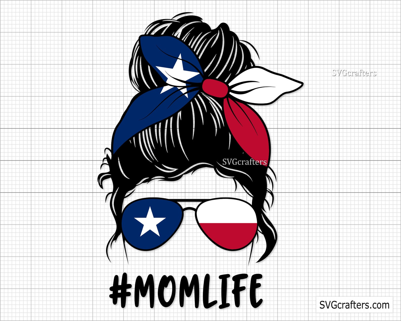 Texas Momlife Svg Mom Life Svg Messy Bun Svg Texas Svg - Etsy