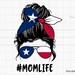Texas Momlife Svg, Mom Life Svg, Messy Bun Svg, Texas Svg, Texas State ...