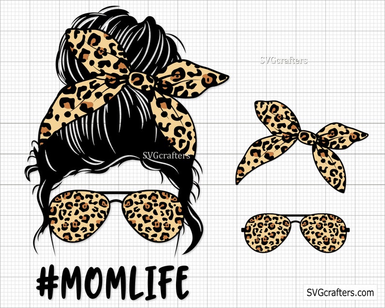 Leopard Mama Svg Leopard Print Svg Mama Leopard Png Mom Etsy