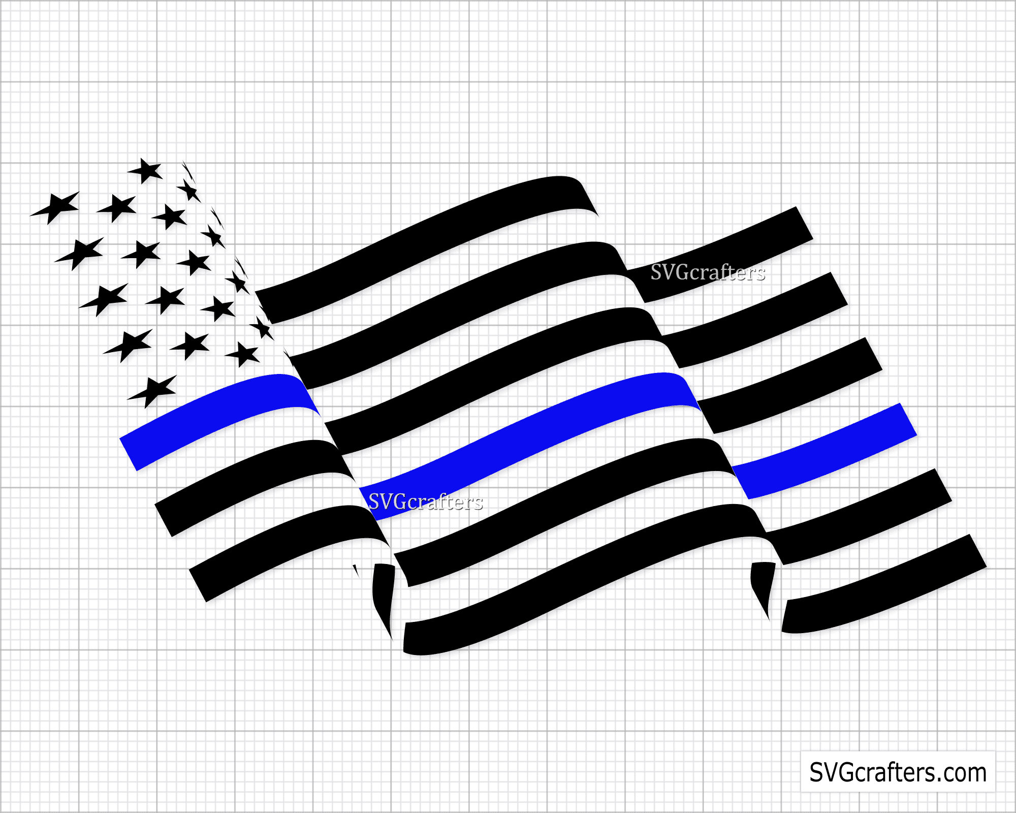 Police Flag Svg, Back the Blue Svg, Thin Blue Line Svg, Police Officer ...