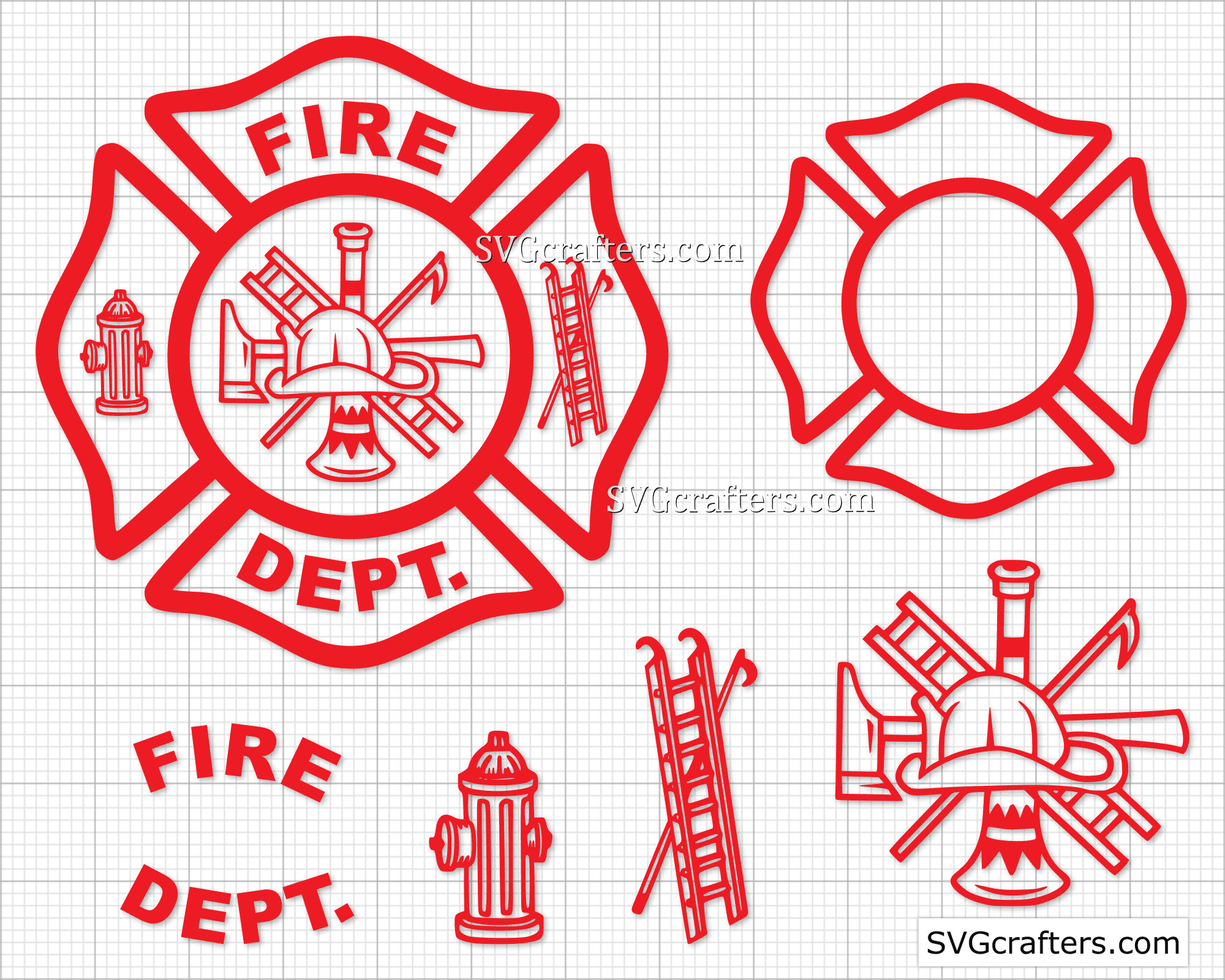 Fire Department Maltese Cross Clip Art Free