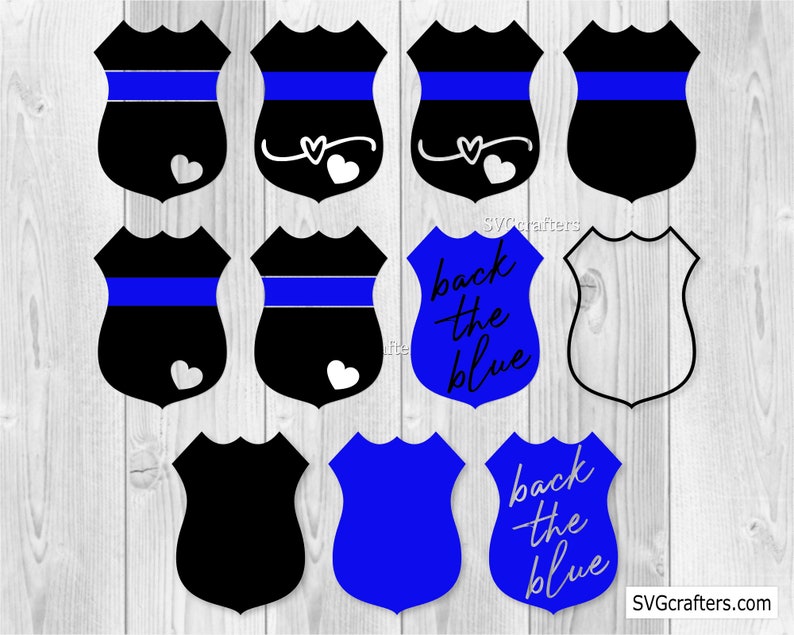 Police Badge Svg Png, Police Svg, Back the Blue Svg, Thin Blue Line Svg ...