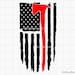 Fire Fighter Tattered Flag, Firefighter Flag Svg, Clipart for Cricut ...